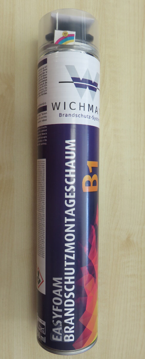 Wichmann EasyFoam Brandschutz Montageschaum B1 Dose 750ml für Pistole ...