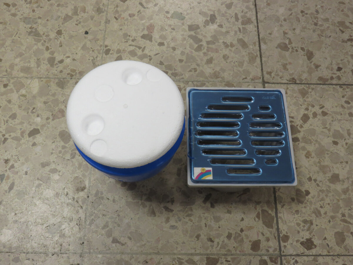 Conel Drain Bodenablauf DN 50 senkrecht mit Aufsatz Rost 150mm, 26,90