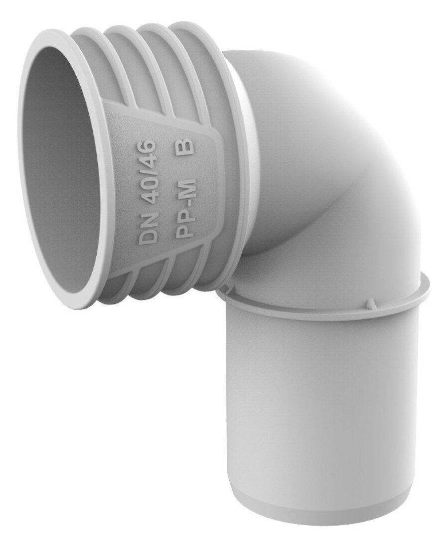 Wavin AS+ Siphonbogen DN50 Schallschutz 19dB Abflussrohr, 10,90