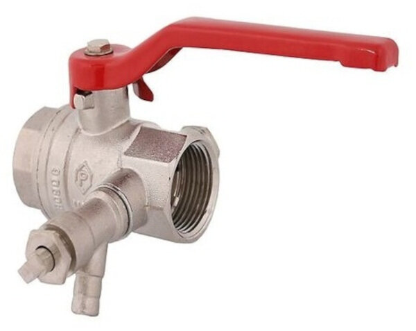 Schlösser Kugelhahn mit Entleerung 3/4" DN20 IG x IG Hebelgriff, 17,90
