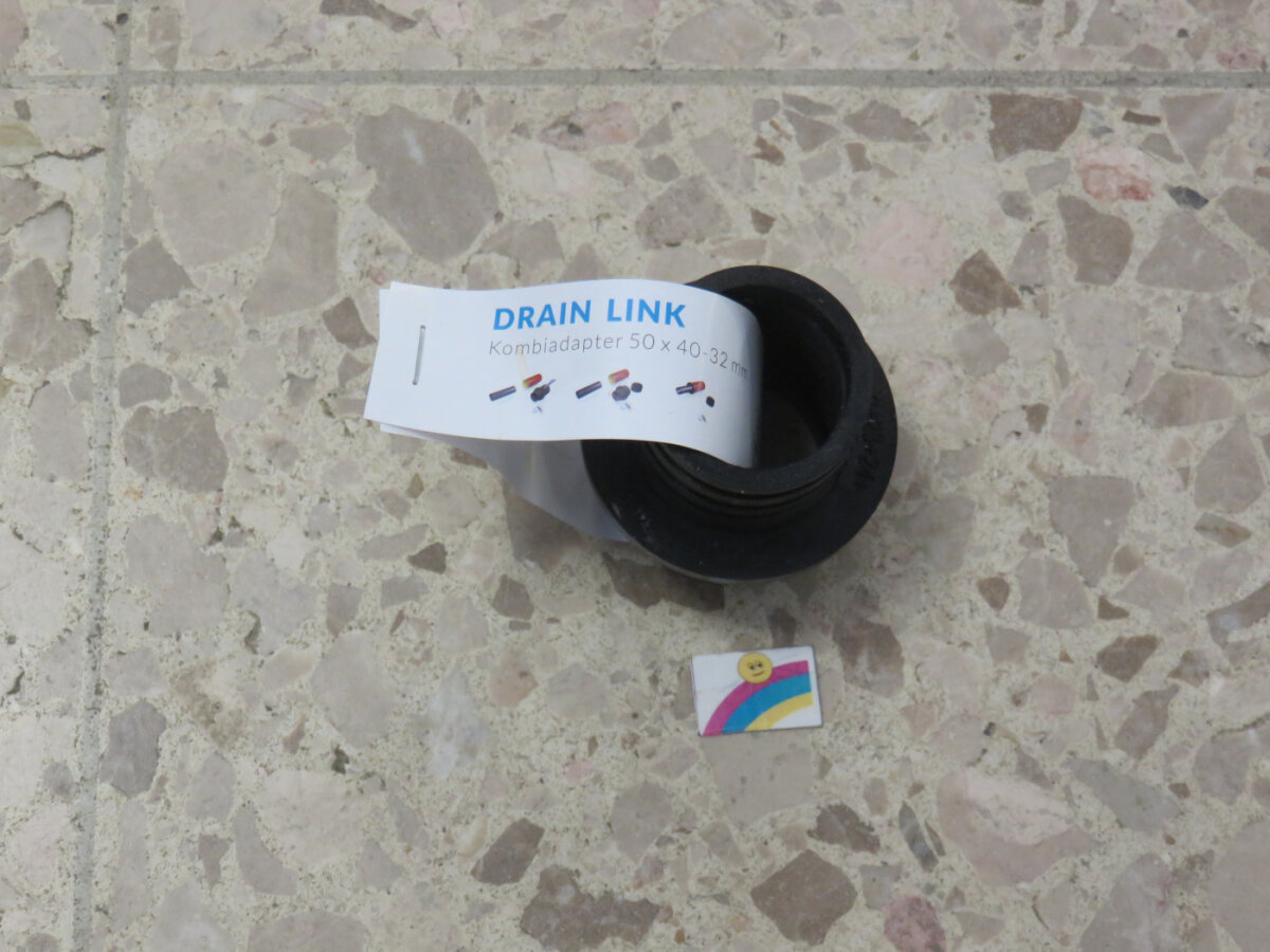 Conel Drain Link Gummi Kombiadapter 50 x 40/32 mm für innenliegende V ...