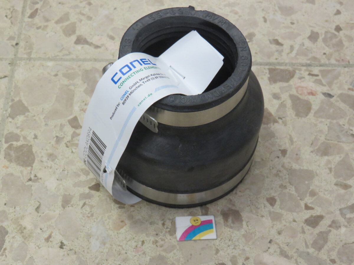 Conel Drain Link Gummi Adapterkupplung 75-89 x 53-63 mm für aussenlie ...
