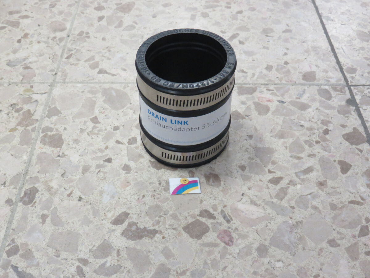Conel Drain Link Gummi Schlauchadapter 55 bis 65 mm für aussenliegend ...