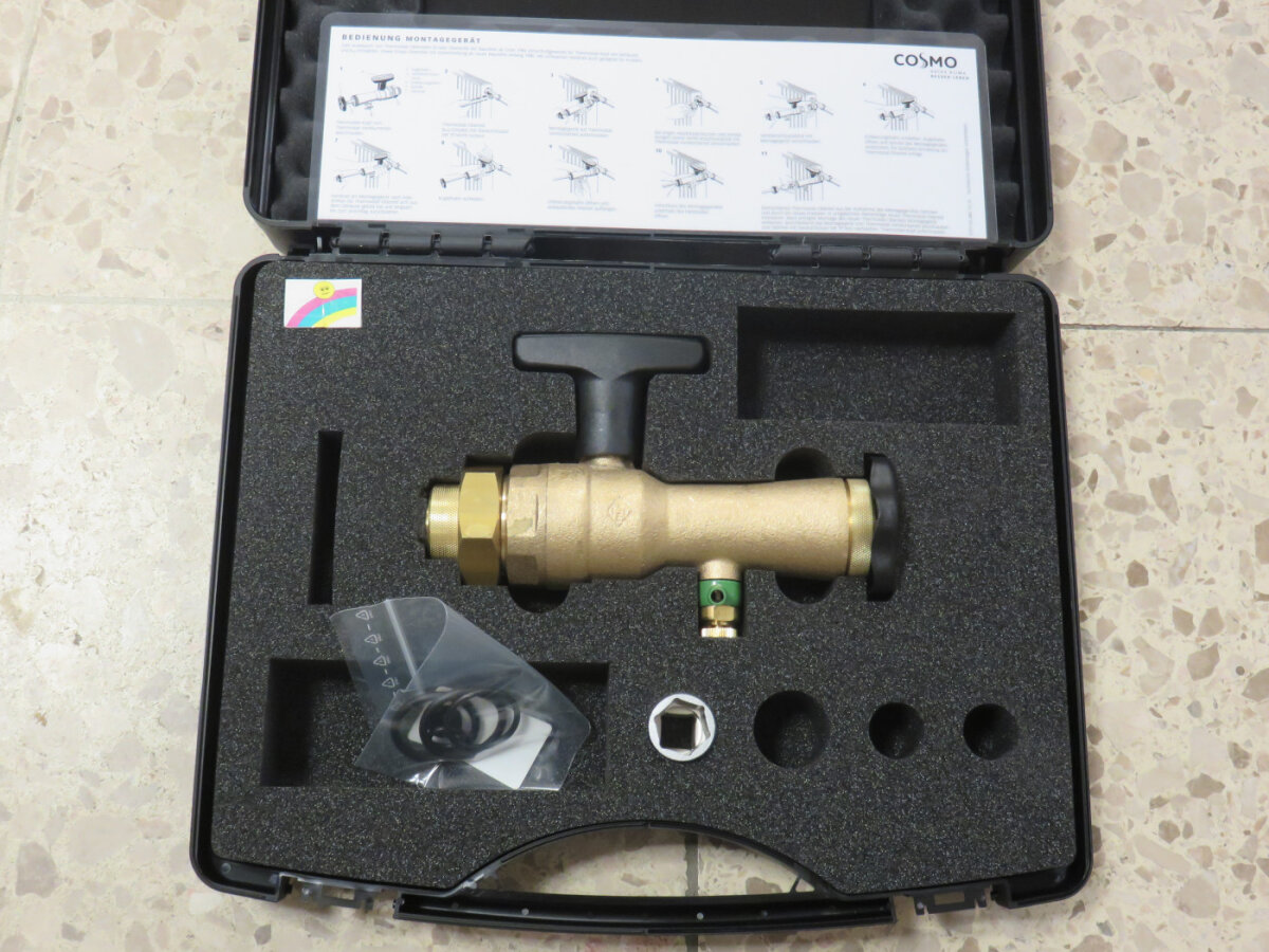 Cosmo Heimeier Ventilschleuse zum Austausch von Ventileinsätzen 3/8 ...