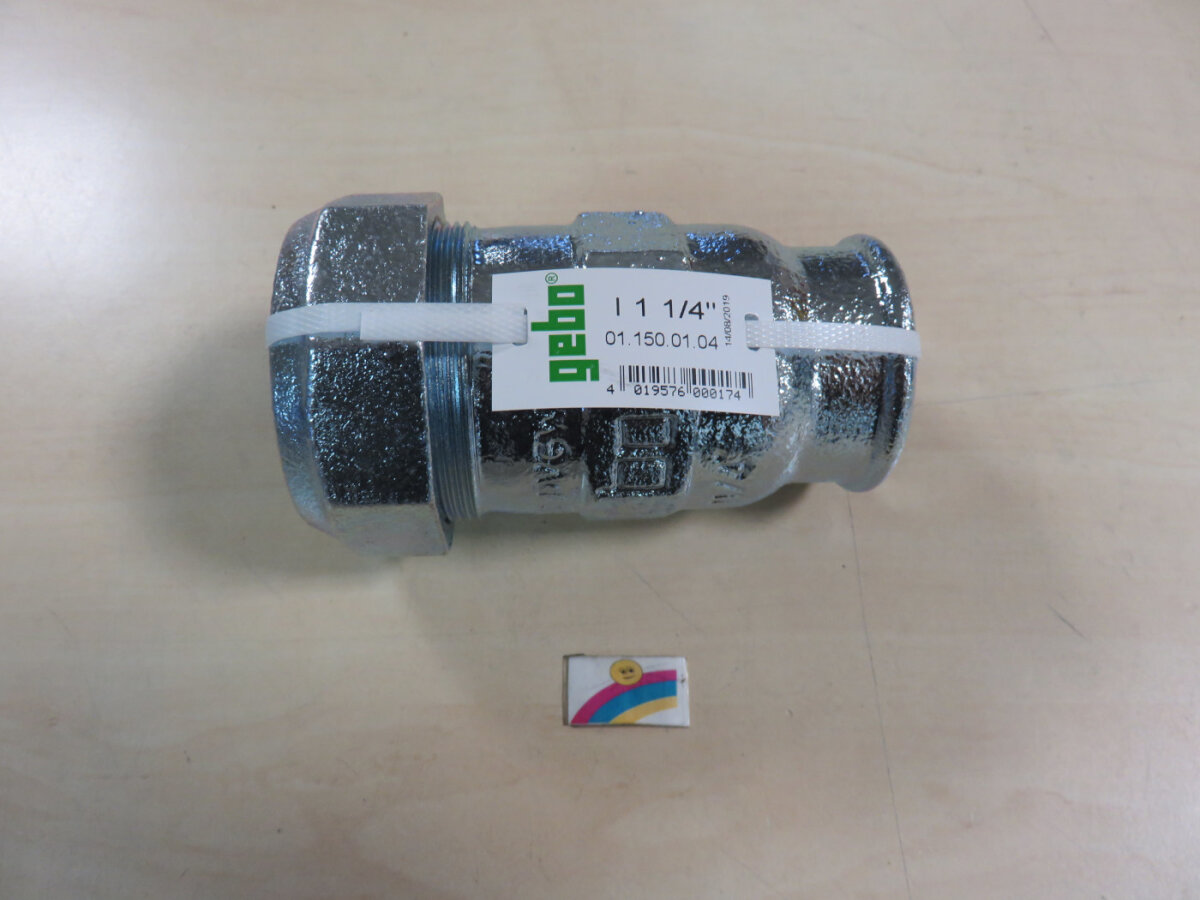 Gebo Klemmverbinder 42,4 x 1 1/4" IG Typ I für Stahlrohr Temperguss, 27 ...